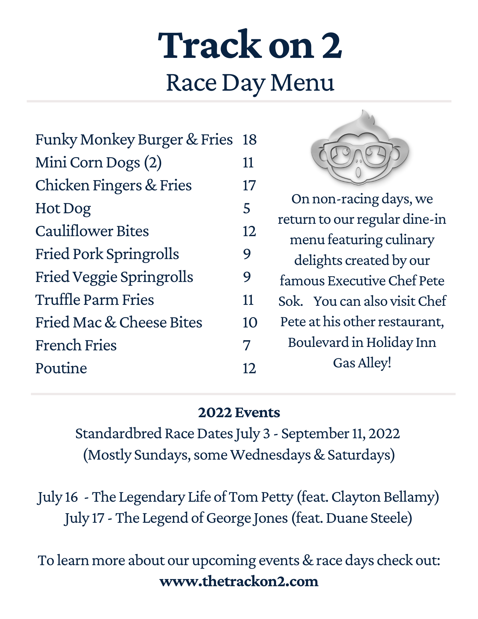 The Funky Monkey Kitchen + Bar - Lacombe, Alberta - The Track on 2