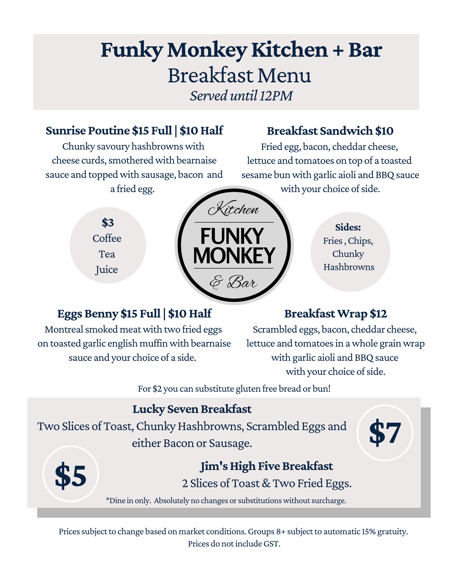 The Funky Monkey Kitchen + Bar - Lacombe, Alberta - The Track on 2